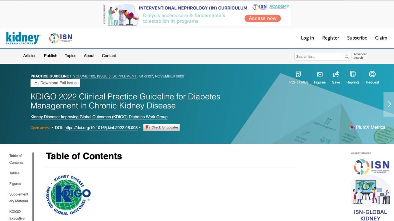 Les KDIGO publient des recommandations sur la prise en charge du ...